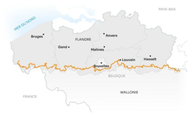Véloroute iconique en Flandre (Belgique) : La Route Vallonnée